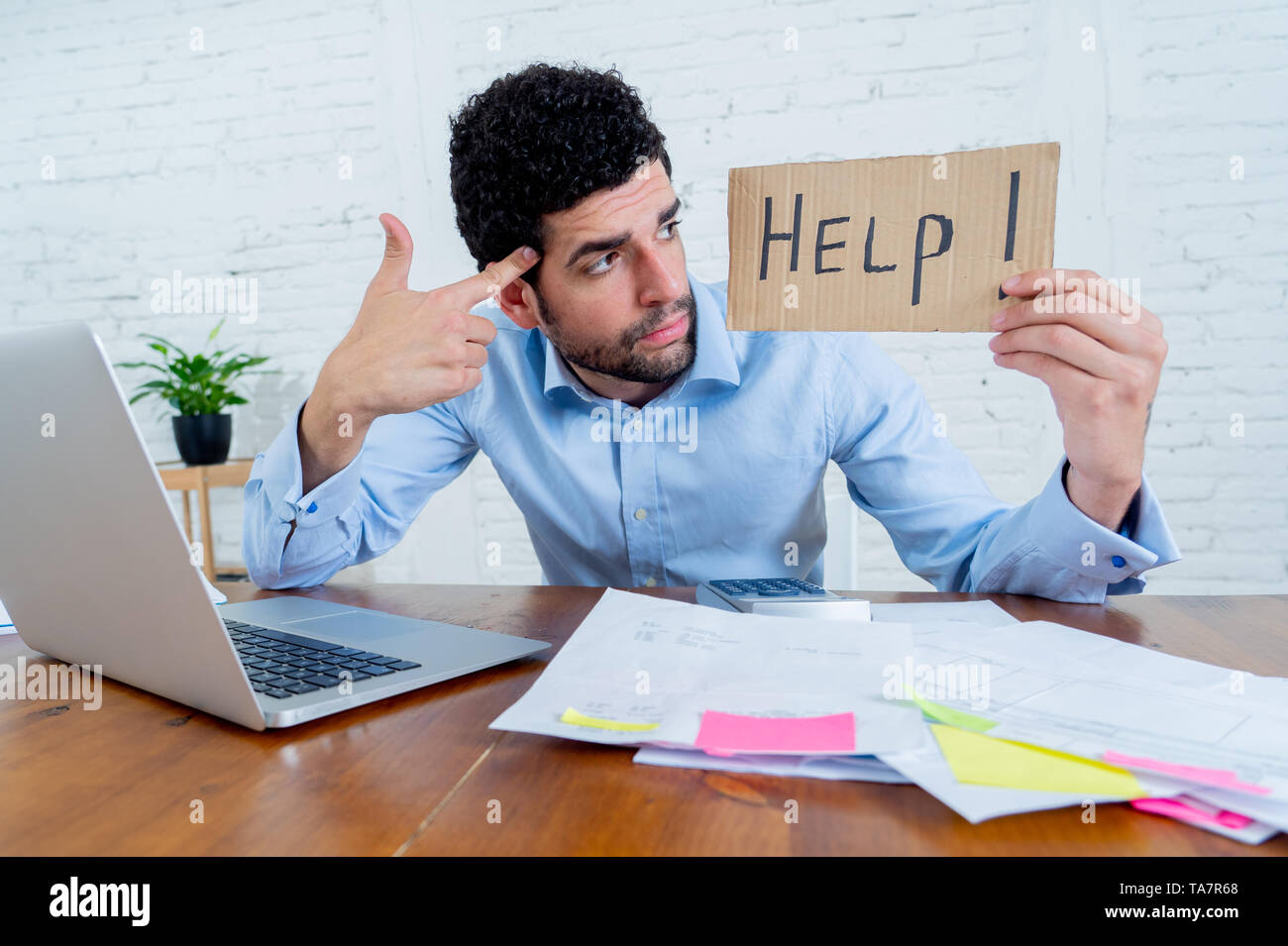 Overwhelmed entrepreneur hi-res stock photography and images - Alamy