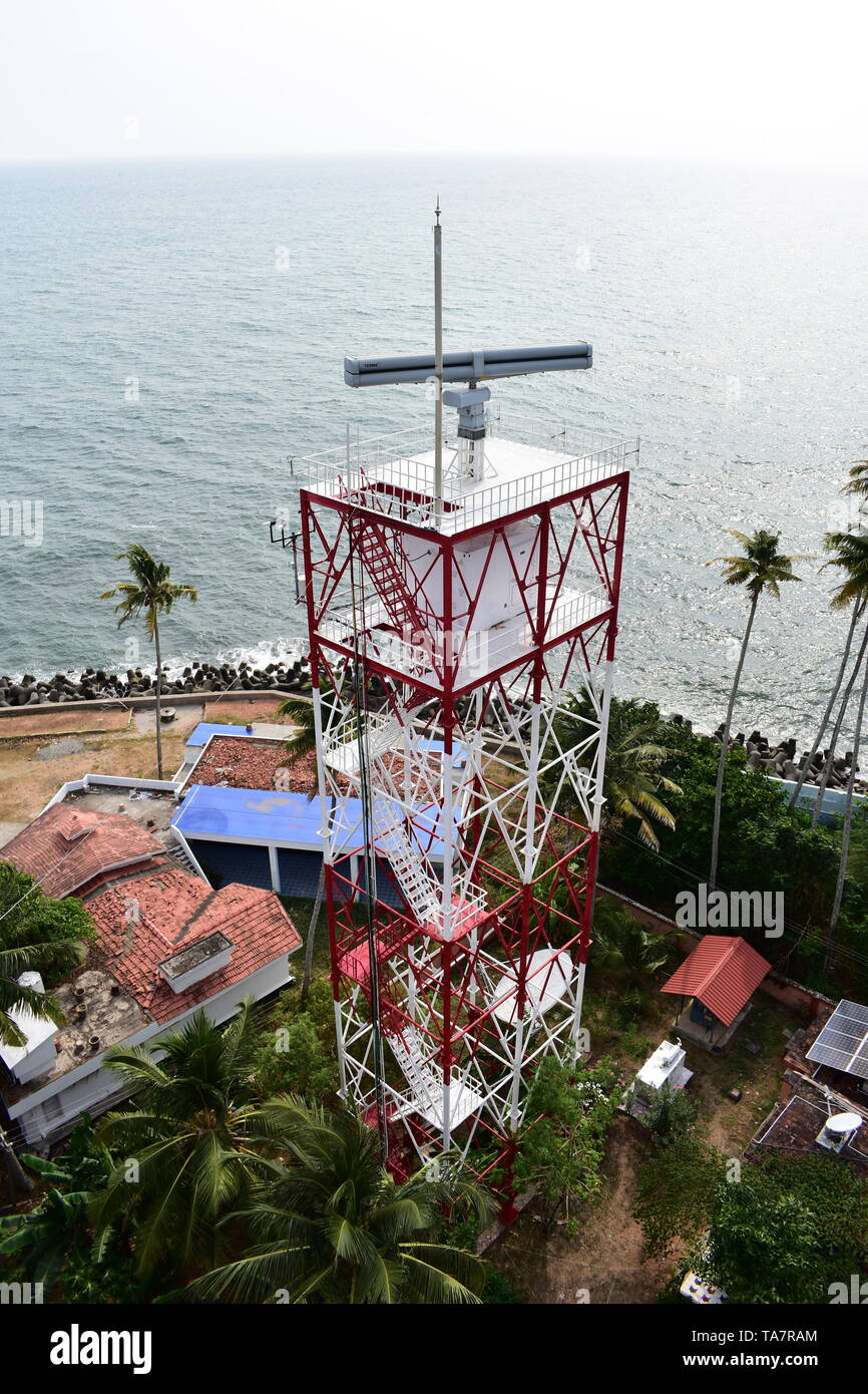 Kollam, Kerala, India: March 2, 2019 - Tangasseri Lighthouse and ...