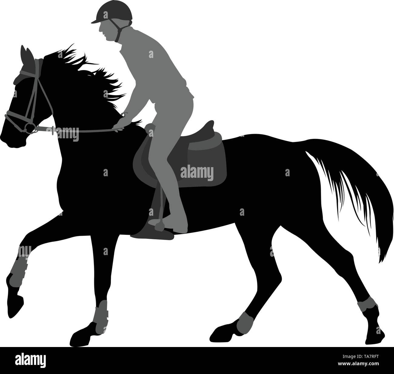 Equestrian lifestyle vector vectors hi-res stock photography and images ...