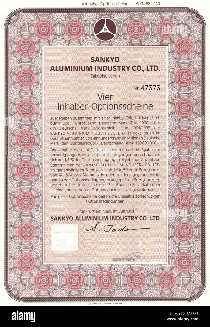 Sankyo aluminium industry co hi-res stock photography and images - Alamy