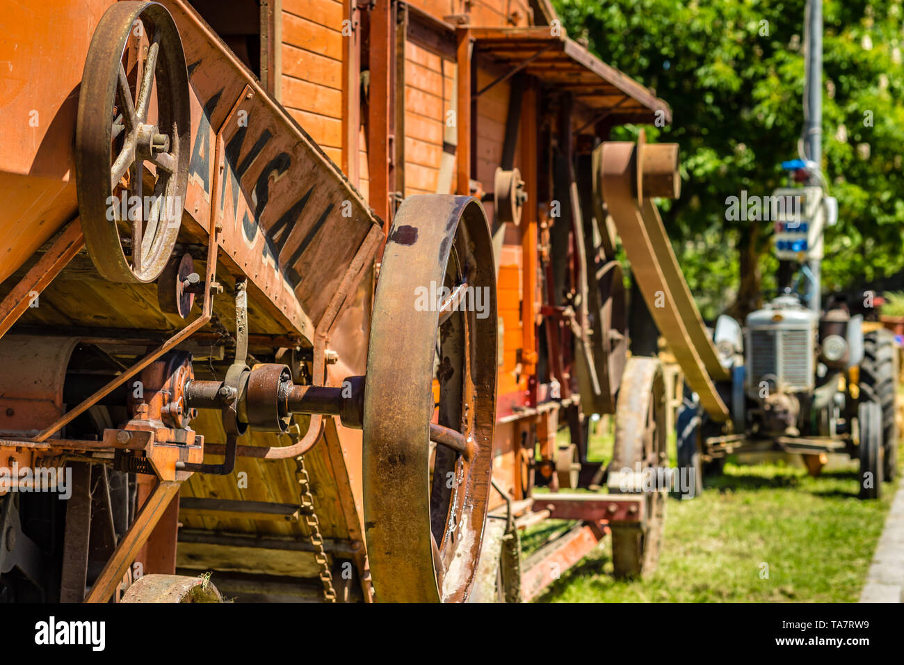 ALFONSINE (RA), ITALY - MAY 16, 2019: sunlight is enlightening a very ...