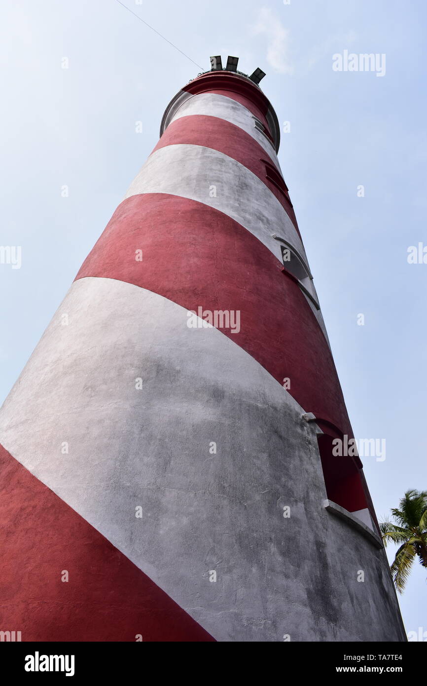 Kollam, Kerala, India: March 2, 2019 - Tangasseri Lighthouse Stock ...