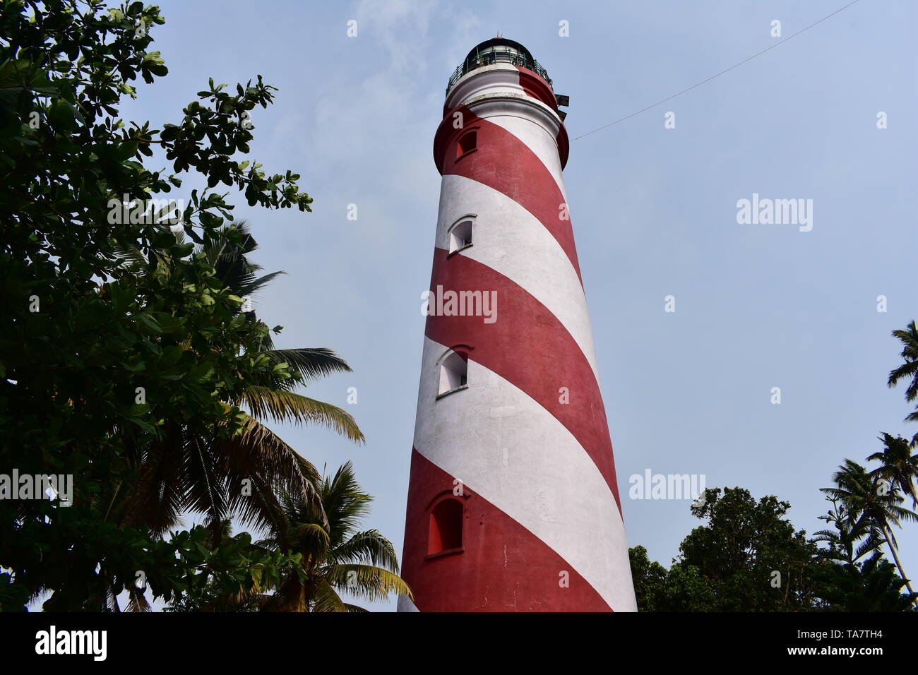 Kollam, Kerala, India: March 2, 2019 - The tallest lighthouse on Kerala ...