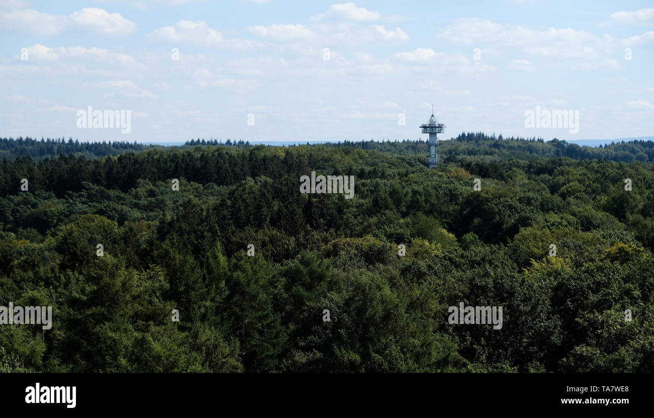 view of Aken from watchtower at three border point in Vaals (the ...
