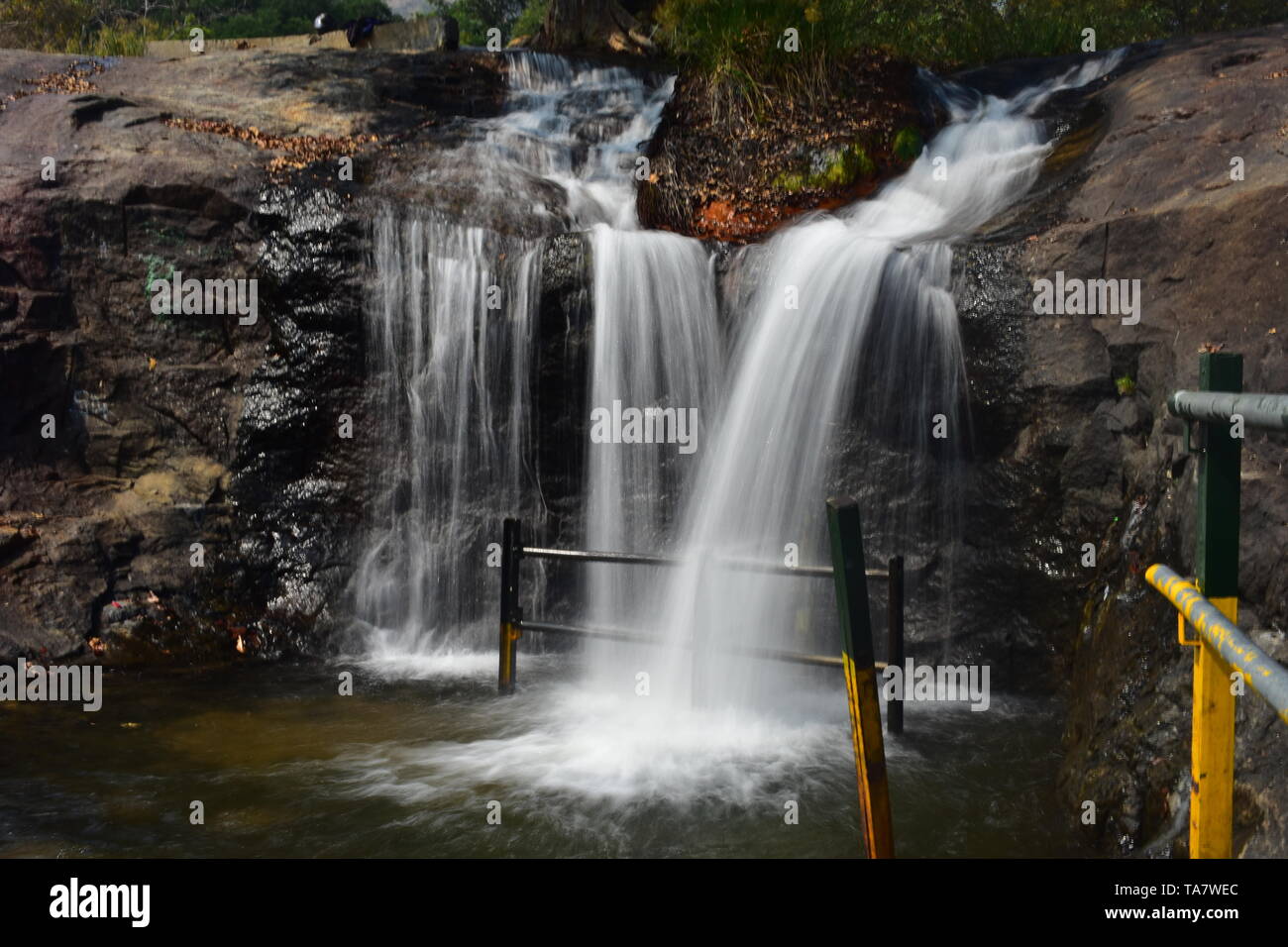 Theni Kumbakkarai Water Falls Stock Photo - Alamy