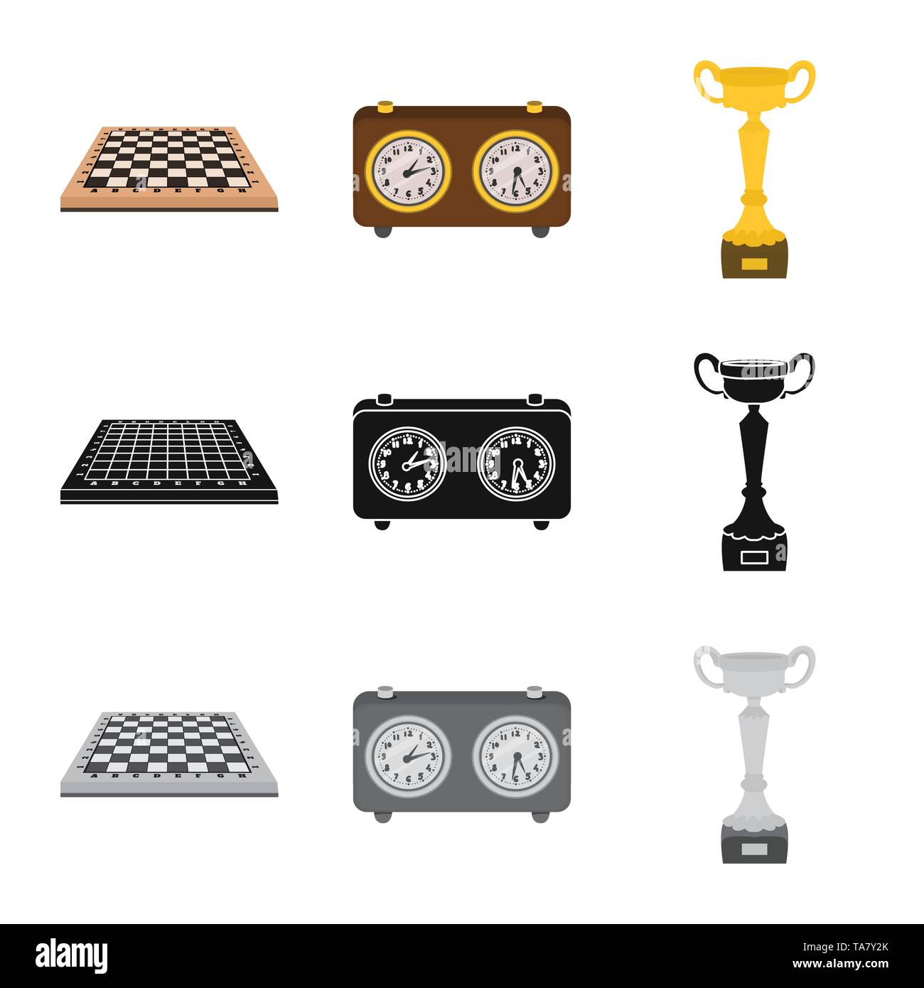 Vector design of checkmate and thin logo. Set of checkmate and target ...