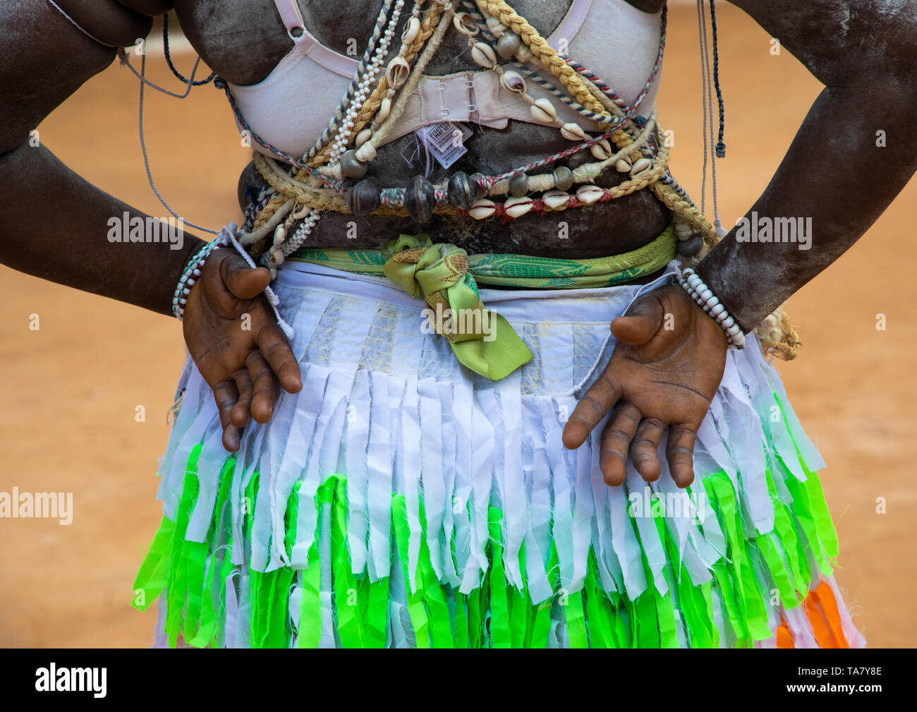 Komian woman during a ceremony in Adjoua Messouma Komians initiation ...