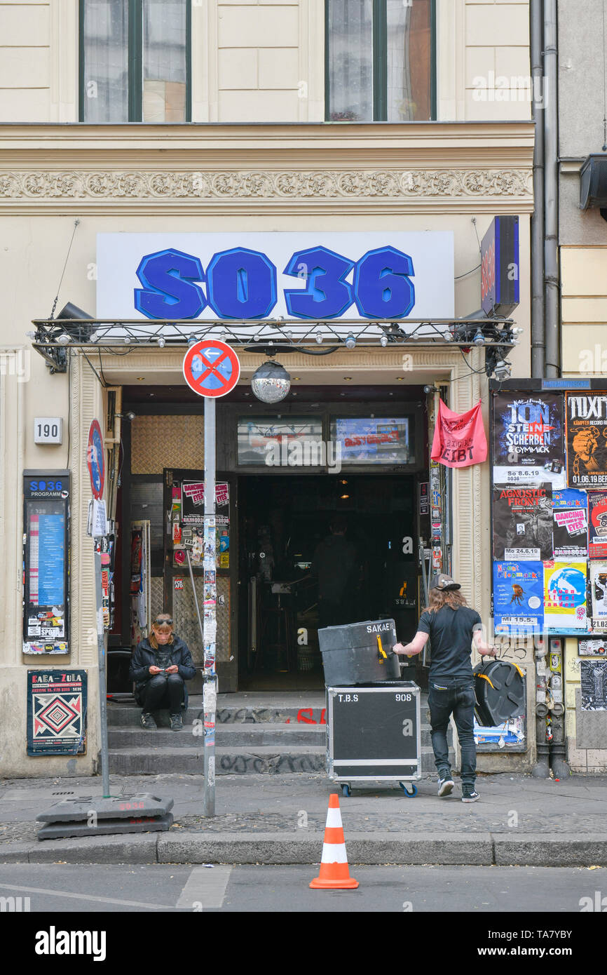 SO 36, Oranienstrasse, cross mountain, Berlin, Germany, Oranienstraße ...