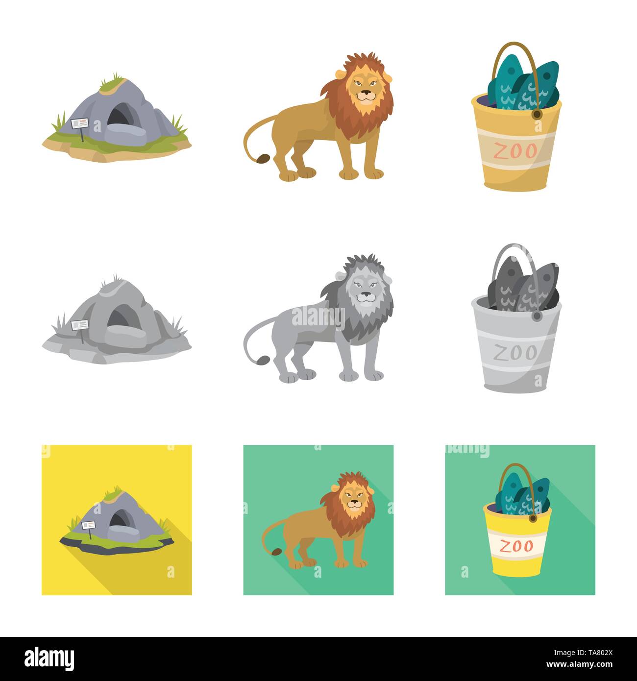 Vector design of nature and fun logo. Collection of nature and ...