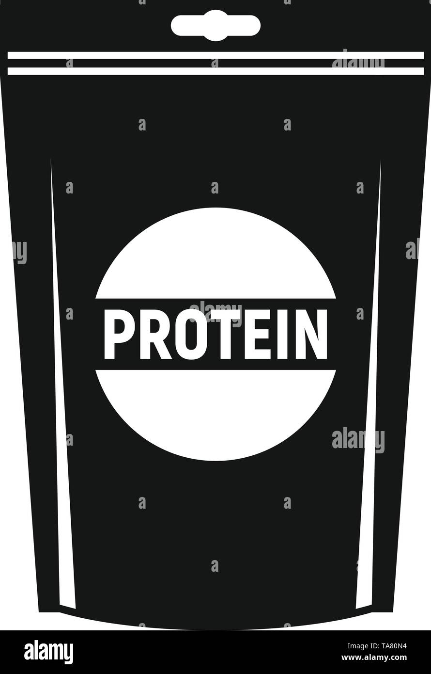 Protein package icon. Simple illustration of protein package vector ...