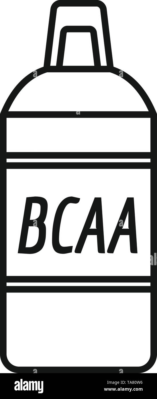 Bcca sport nutrition icon. Outline bcca sport nutrition vector icon for ...