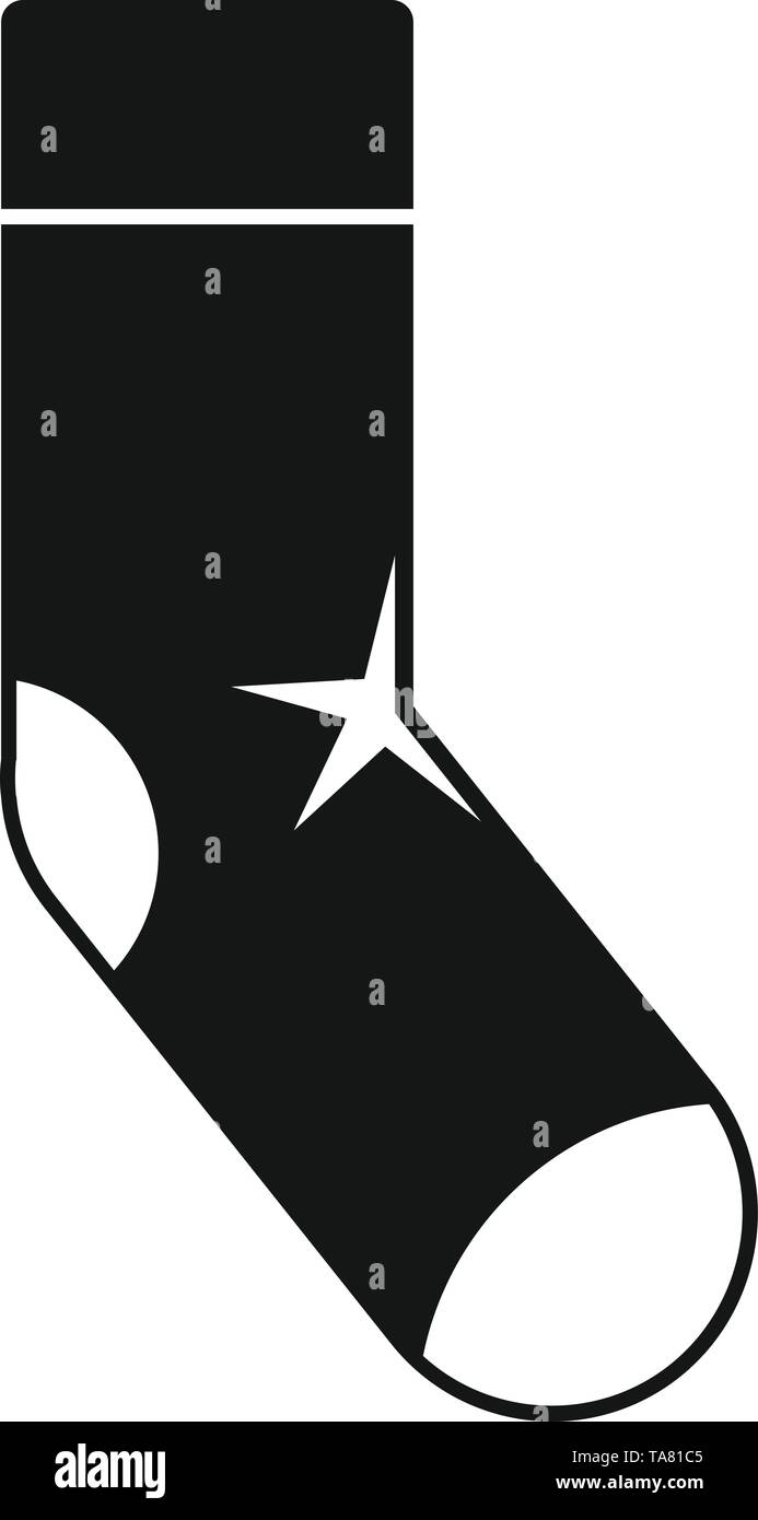 Sport sock icon. Simple illustration of sport sock vector icon for web ...