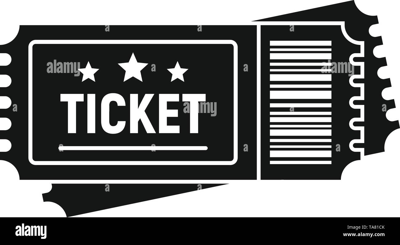 Arena ticket icon. Simple illustration of arena ticket vector icon for ...