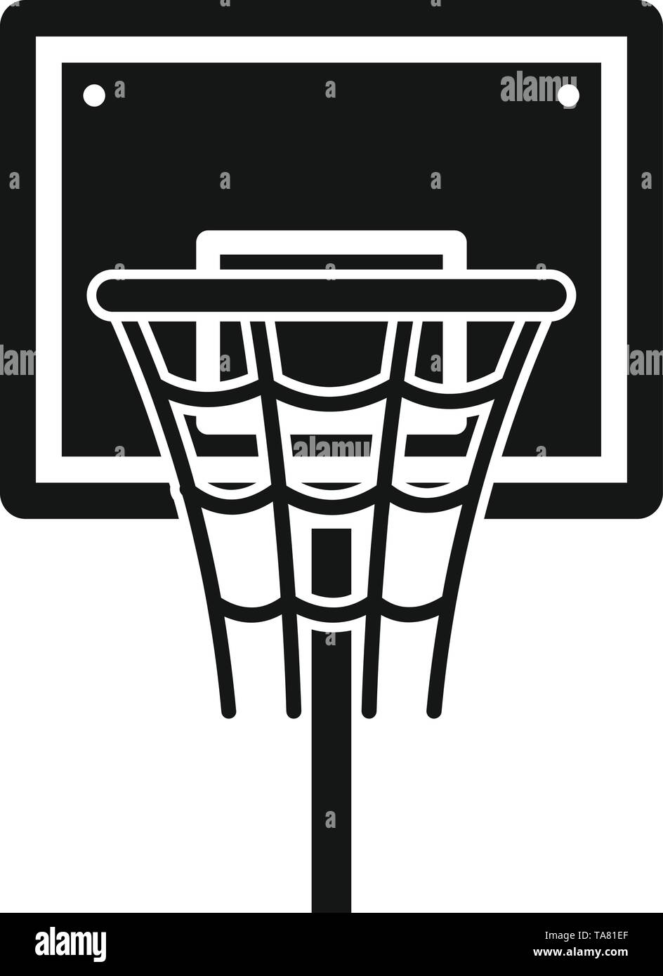 Basketball board icon. Simple illustration of basketball board vector ...