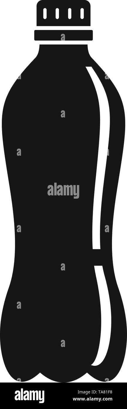 Plastic water bottle icon. Simple illustration of plastic water bottle ...