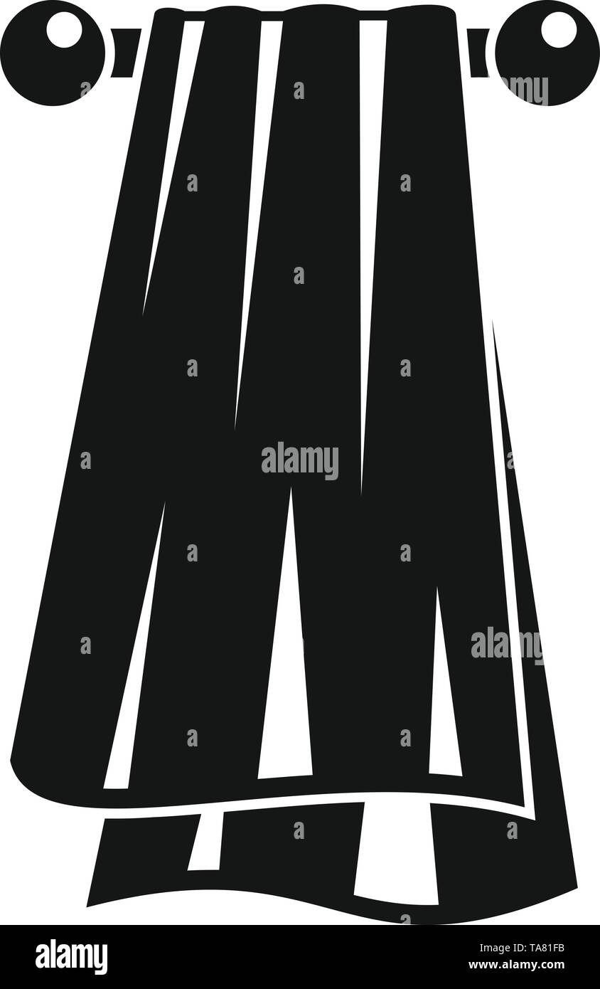 Sport towel icon. Simple illustration of sport towel vector icon for ...