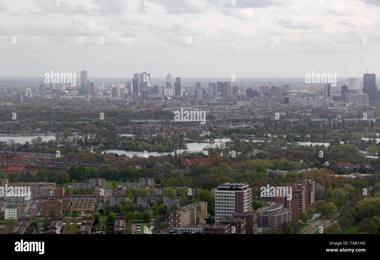 Rotterdam skyline skyscrapers aerial hi-res stock photography and ...