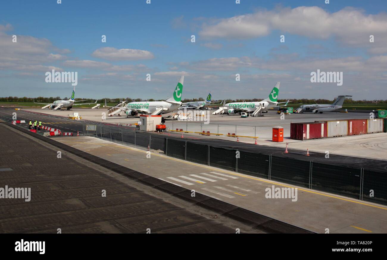 Overview of Rotterdam Airport in the Netherlands Stock Photo - Alamy