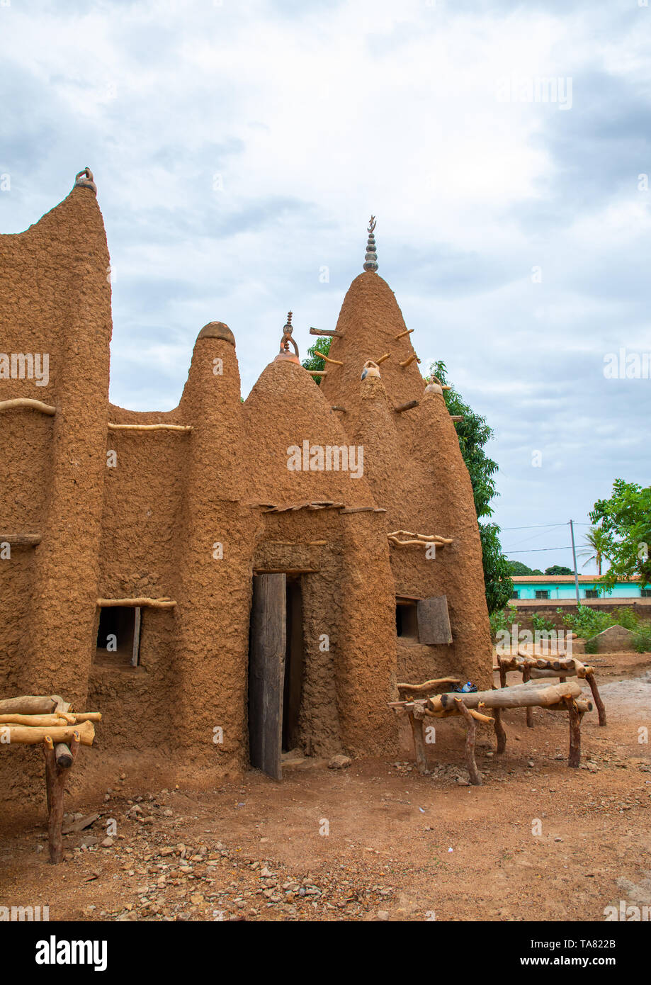 The 17th century sudano-sahelian mosque, Savanes district, Kouto, Ivory ...