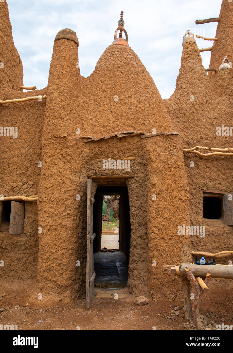 The 17th century sudano-sahelian mosque, Savanes district, Kouto, Ivory ...
