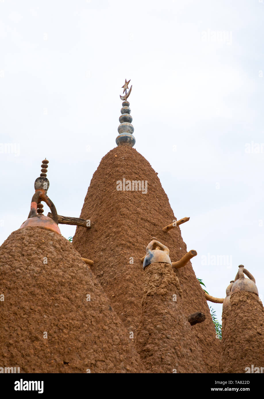 The 17th century sudano-sahelian mosque, Savanes district, Kouto, Ivory ...