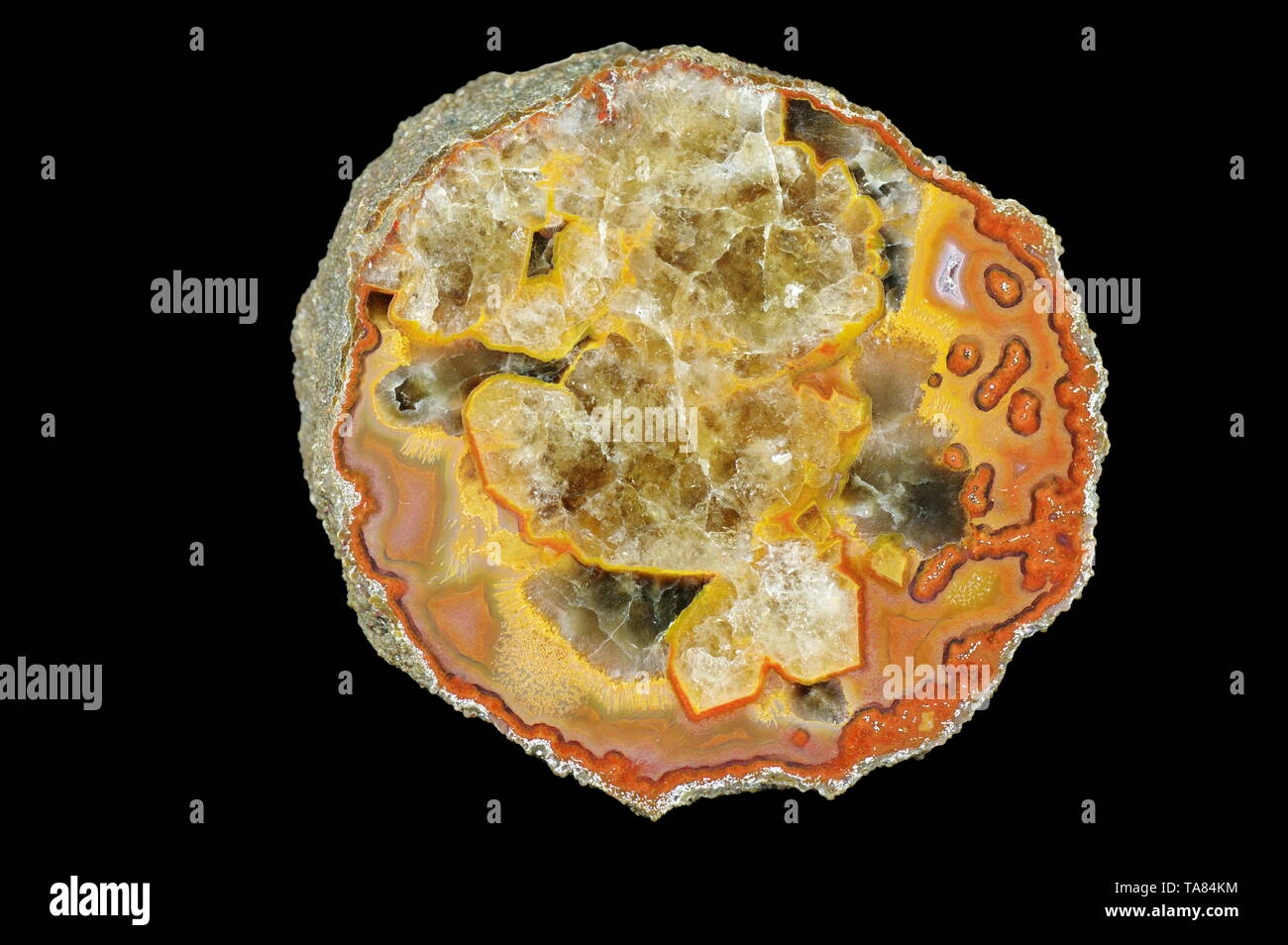Cross section stalactite agate stone hi-res stock photography and ...
