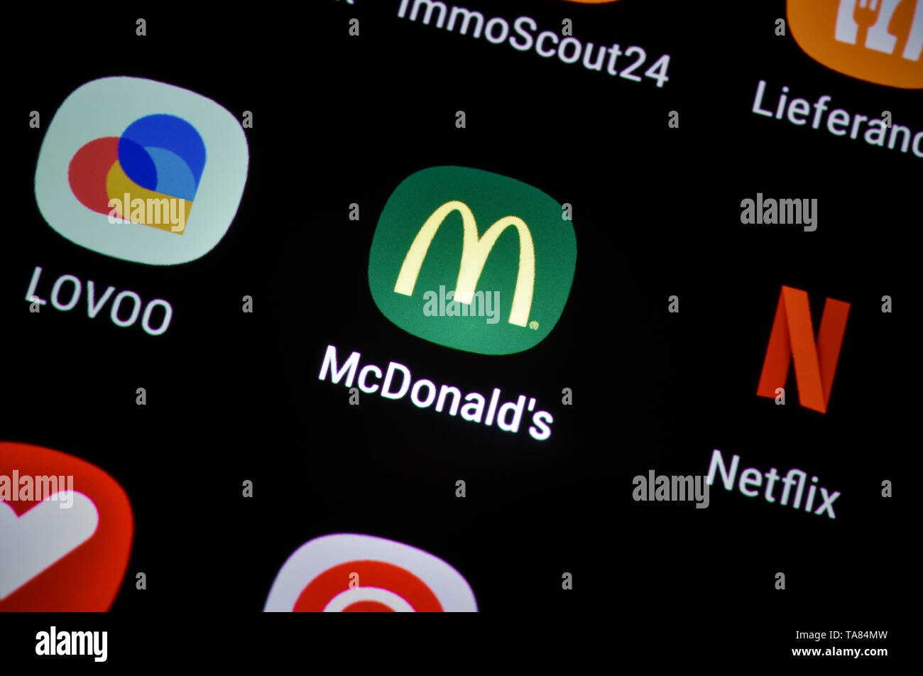 Mcdonalds app icon hi-res stock photography and images - Alamy
