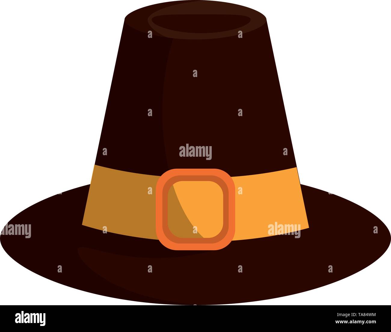 Vintage thanksgiving hat cartoon isolated Stock Vector Image & Art - Alamy