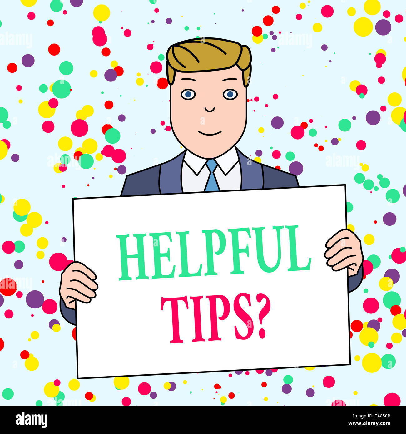 Text sign showing Helpful Tips Question. Business photo showcasing ...