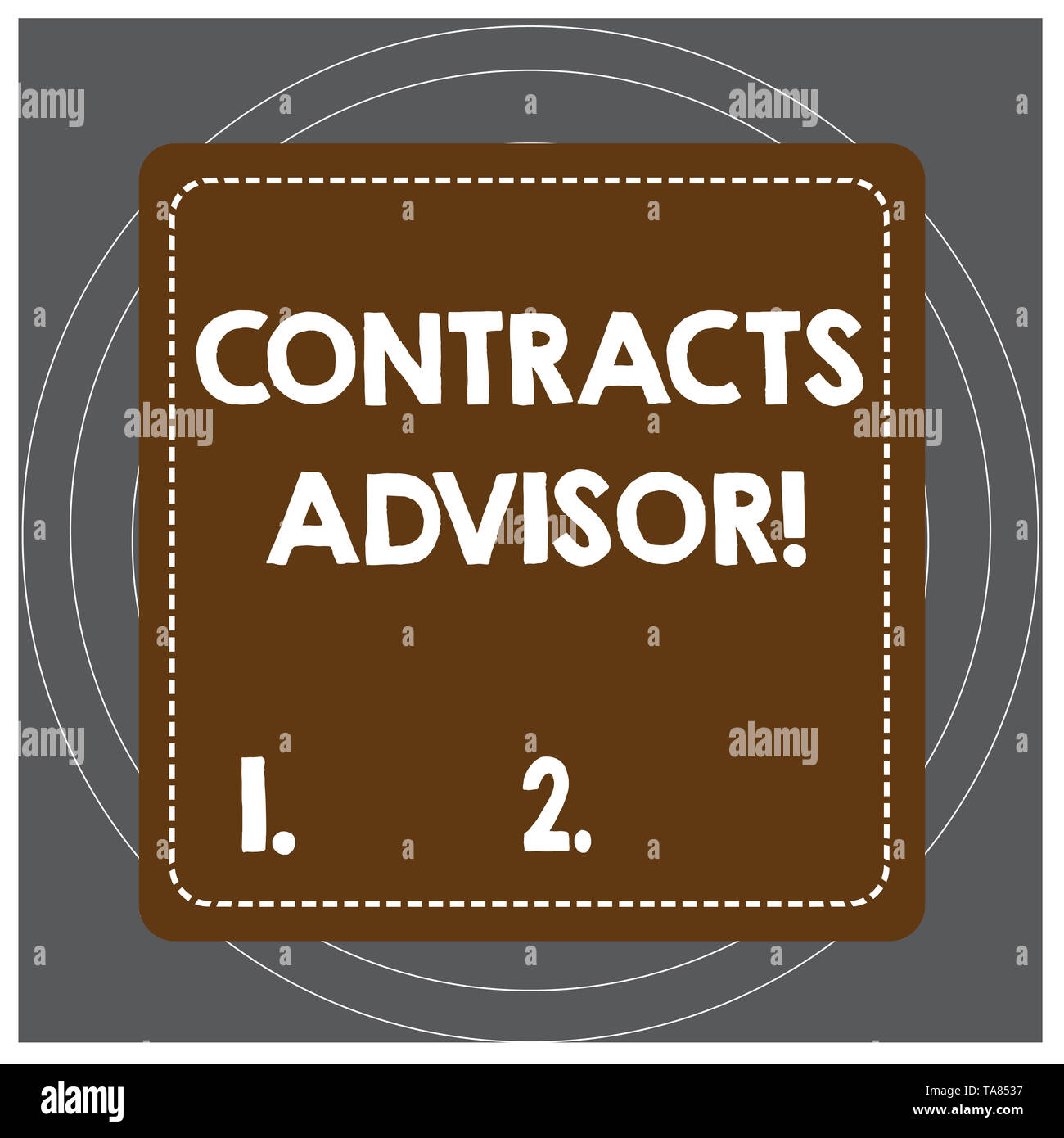 Writing note showing Contracts Advisor. Business concept for ensure the ...