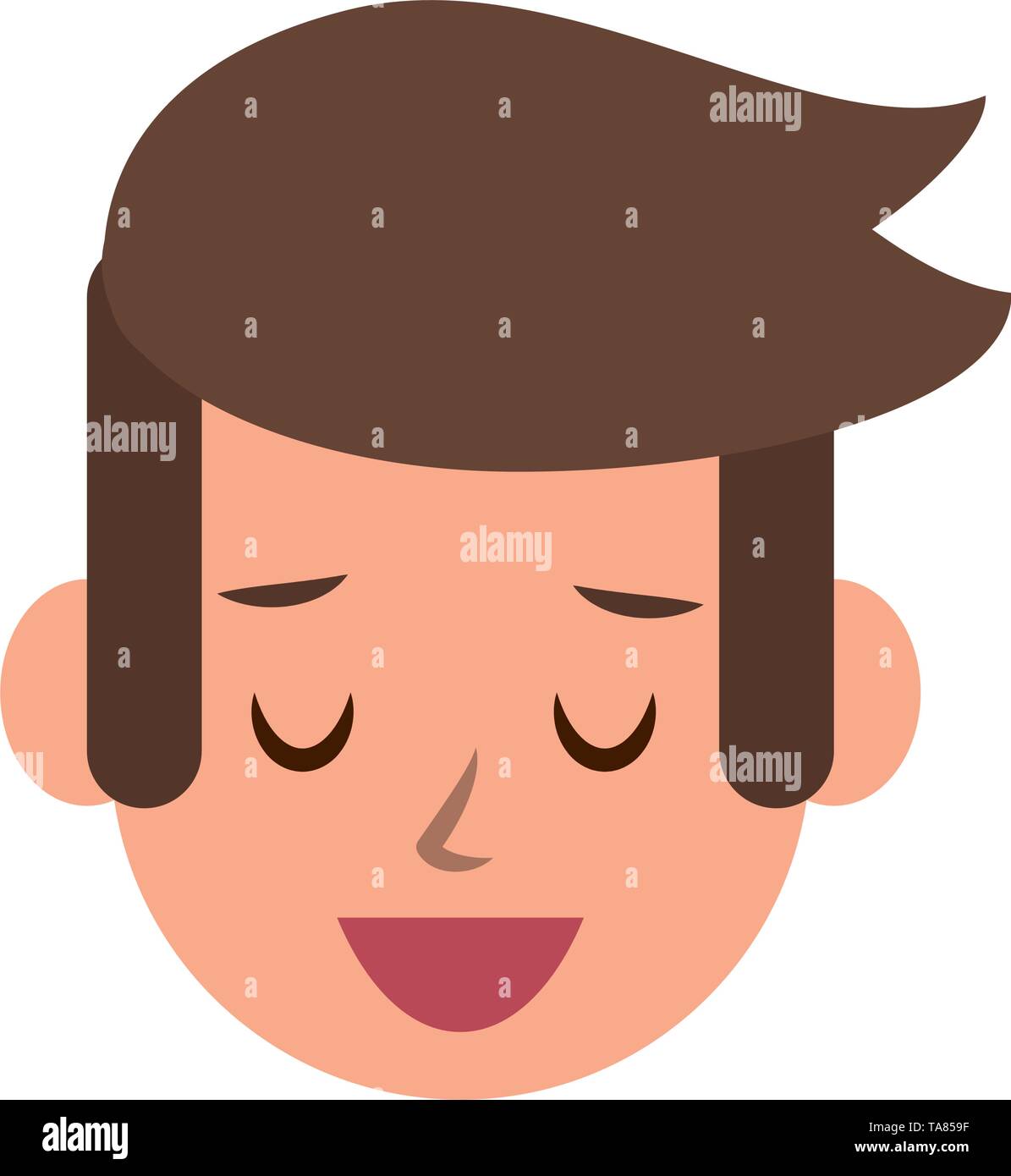 Man face character cartoon isolated Stock Vector Image & Art - Alamy