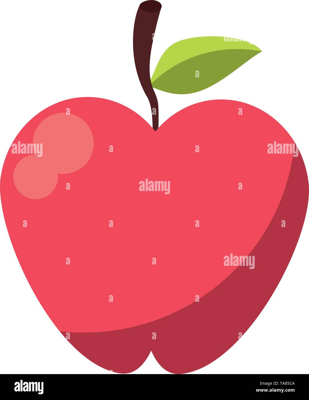 Apple fruit food cartoon isolated Stock Vector Image & Art - Alamy