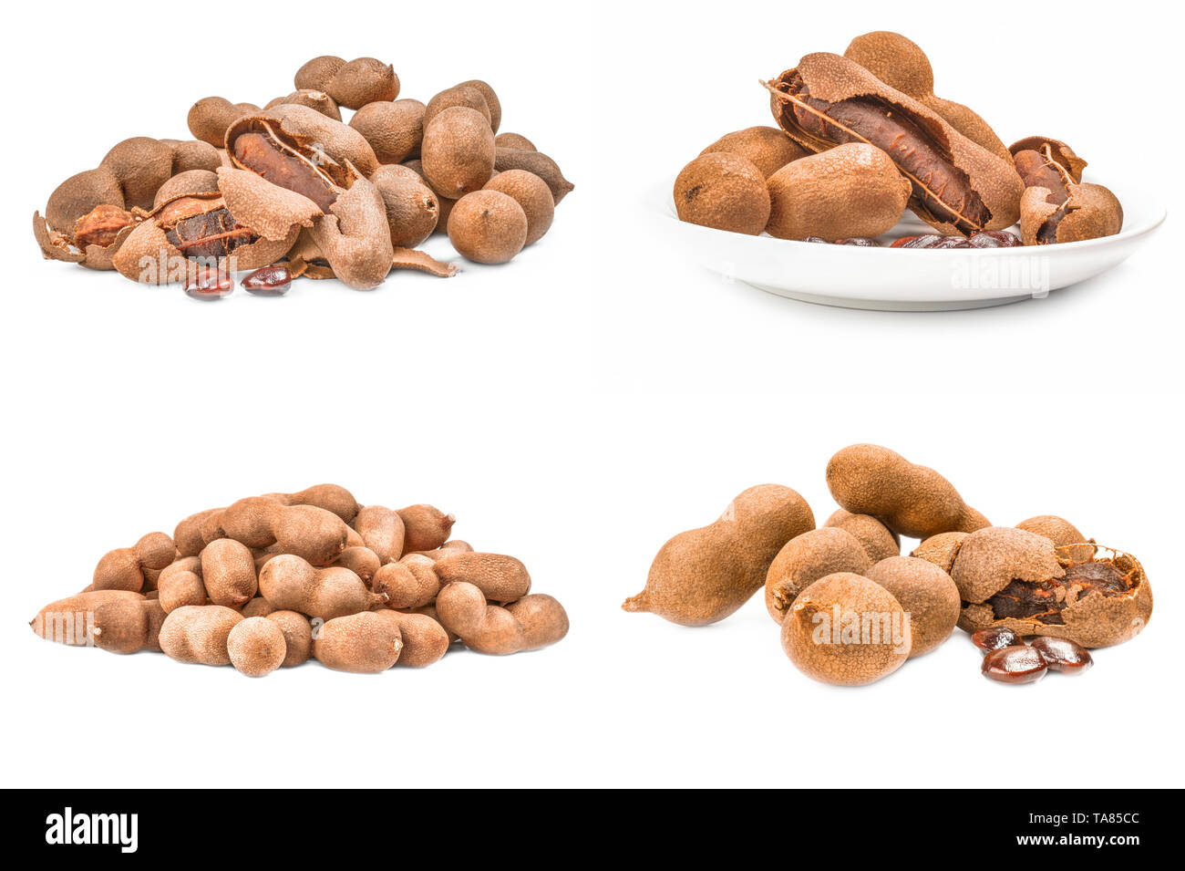 Set of Tamarinde on a white background Stock Photo - Alamy