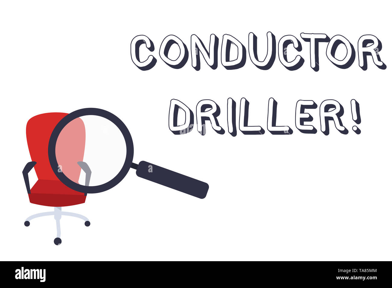 Conceptual hand writing showing Conductor Driller. Concept meaning ...