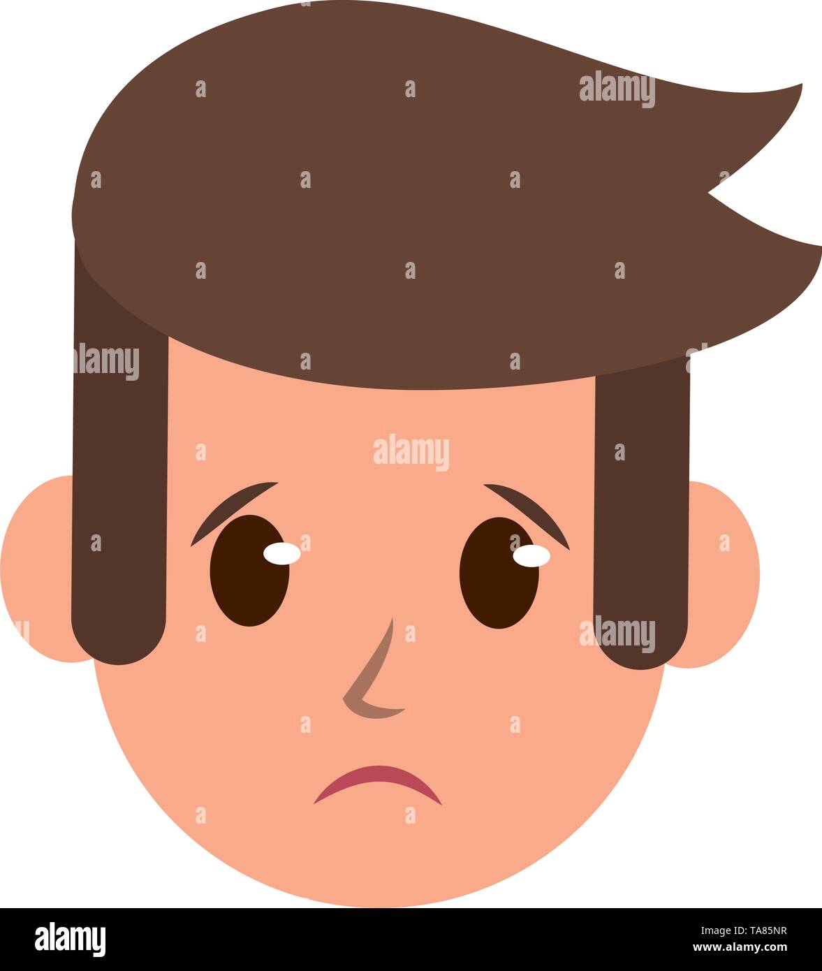 Man face character cartoon isolated Stock Vector Image & Art - Alamy