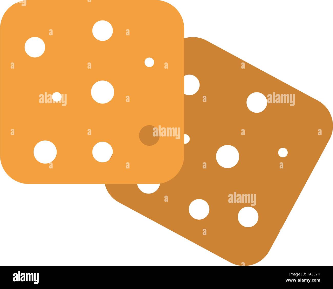 Crispy salted crackers in Stock Vector Images - Alamy