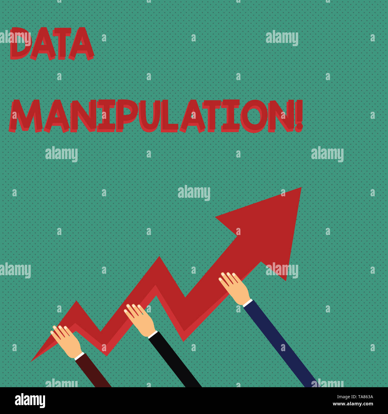 Conceptual hand writing showing Data Manipulation. Concept meaning the ...