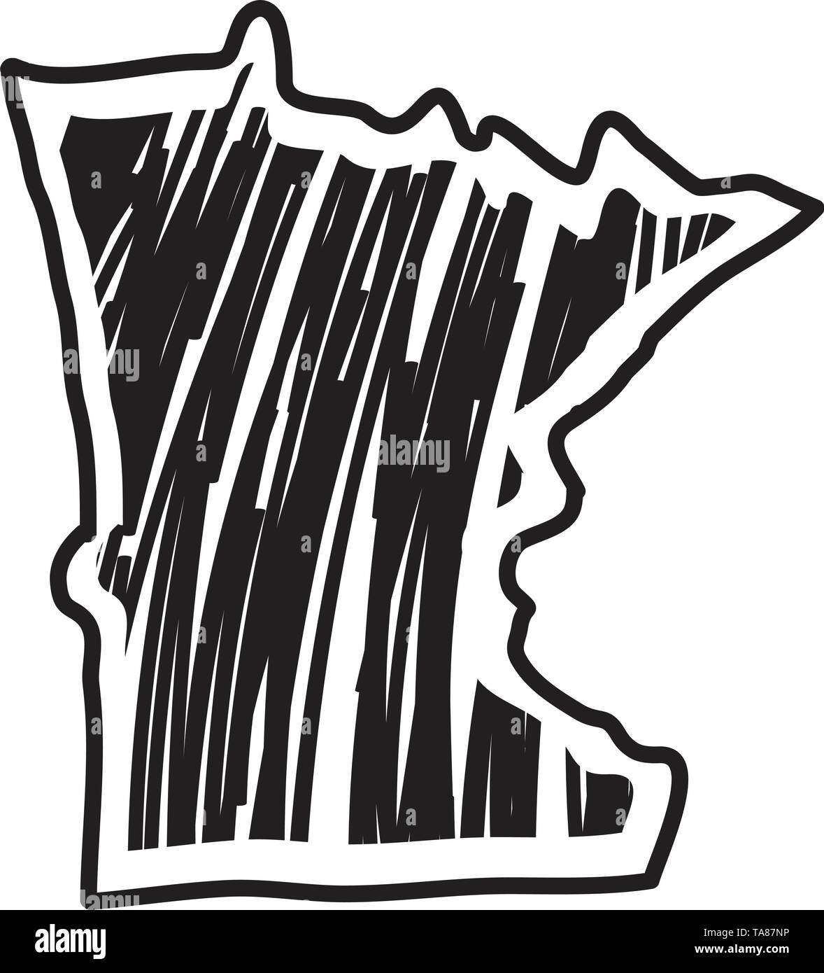 Minnesota the image Stock Vector Images - Alamy