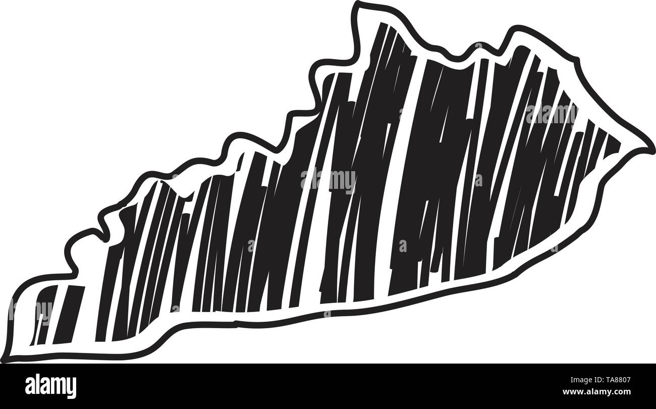 Isolated sketch of the state of Kentucky Stock Vector Image & Art - Alamy