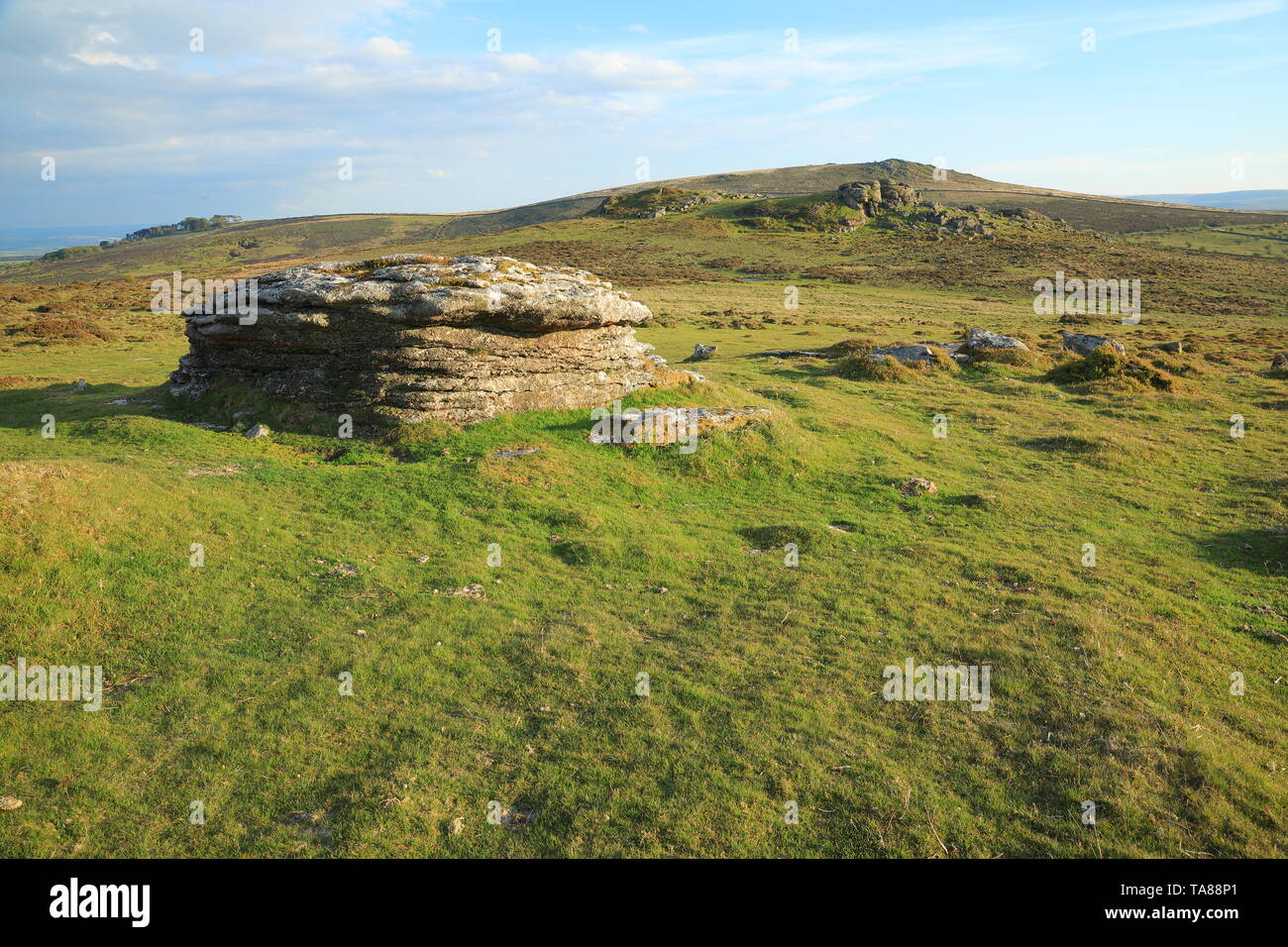 Saddle tor, Dartmoor National Park, Devon, England, UK Stock Photo - Alamy