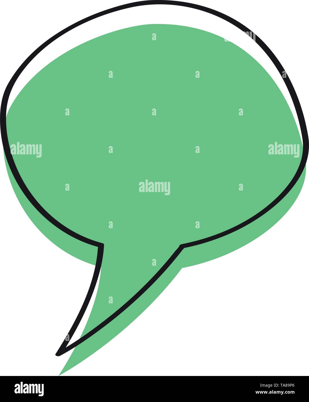 Isolated colored comic bubble chat Stock Vector Image & Art - Alamy