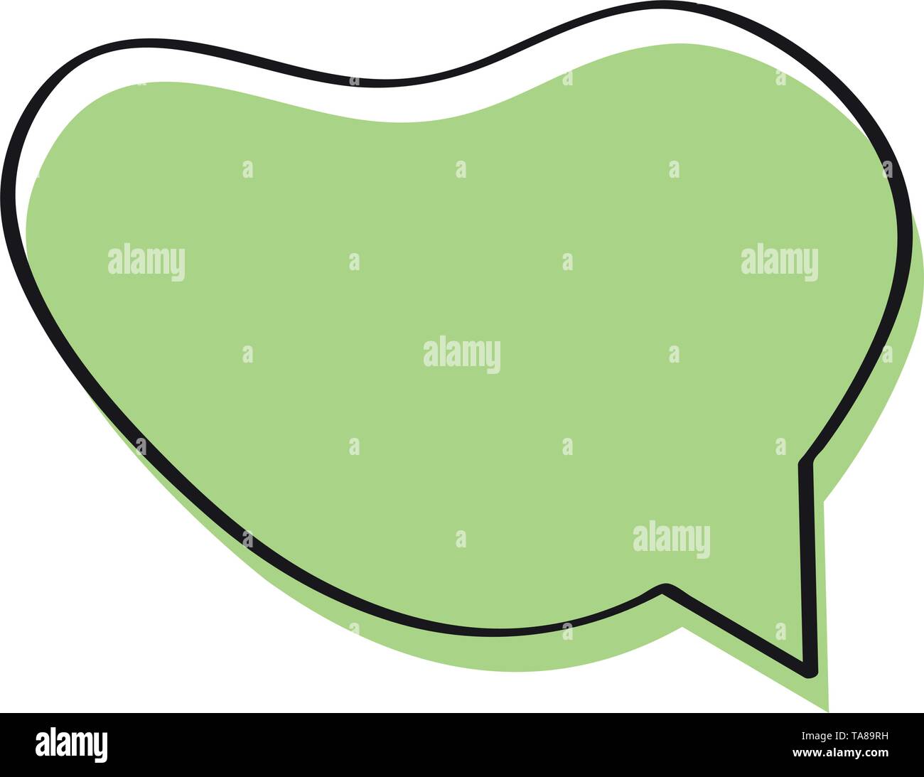 Isolated colored comic bubble chat Stock Vector Image & Art - Alamy
