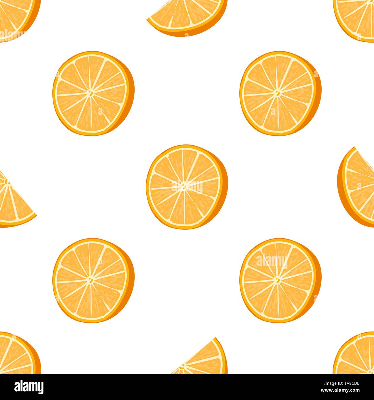 Seamless orange dotted pattern. Handdrawn vector illustration Stock ...