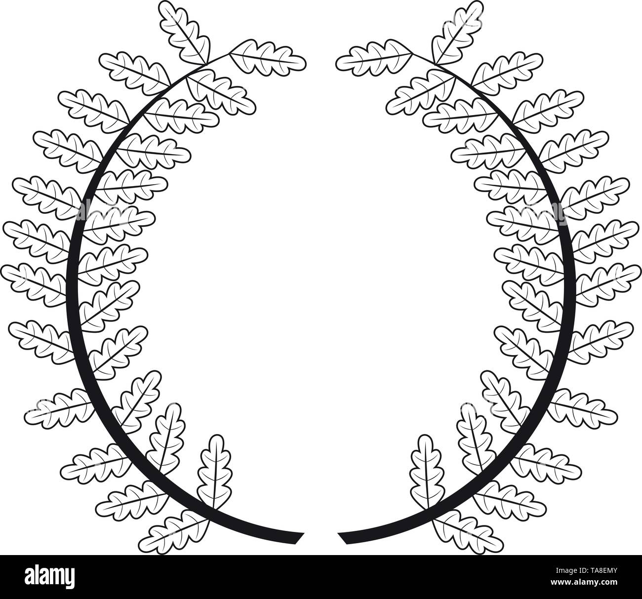 Certified outline isolated icon Black and White Stock Photos & Images ...