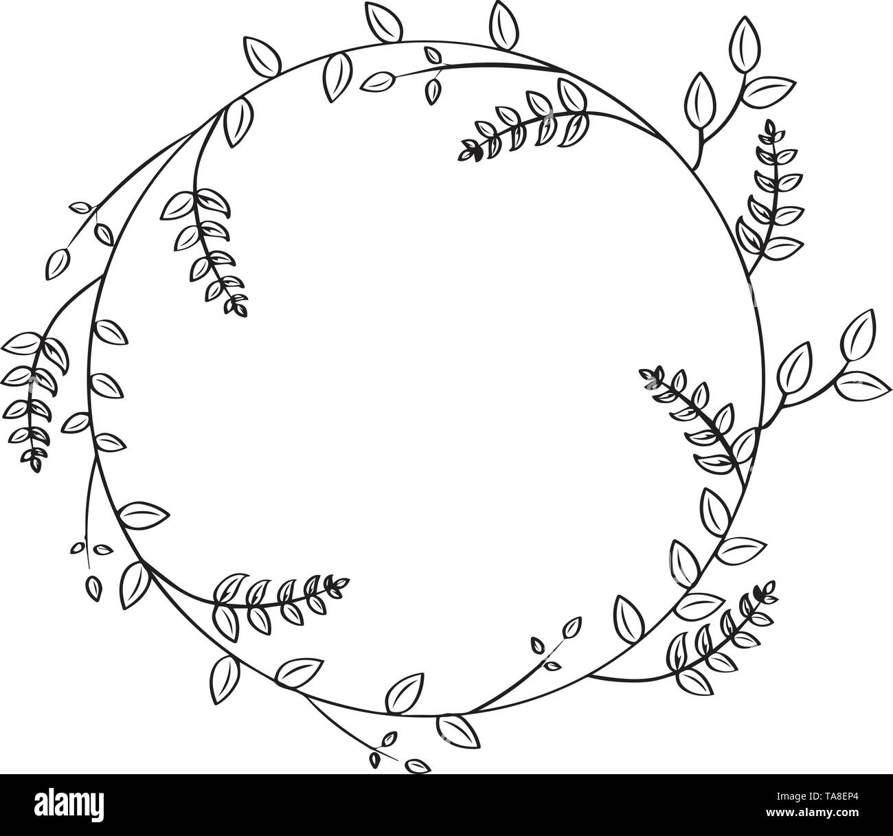 Isolated outline of a laurel wreath Stock Vector Image & Art - Alamy