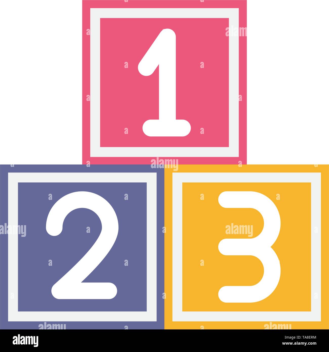 number cubes kids zone Stock Vector Image & Art - Alamy