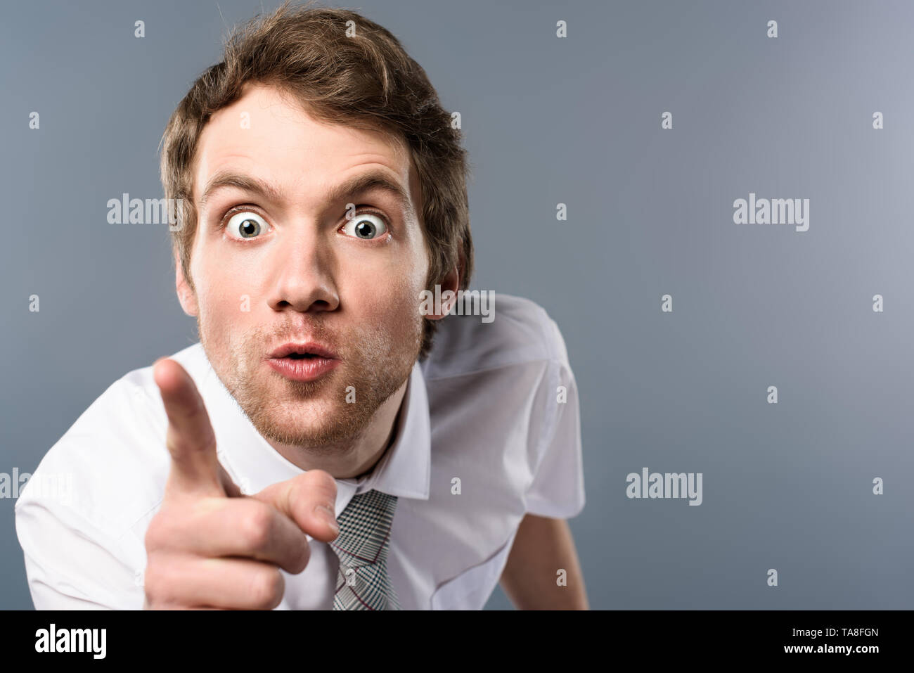 Aggressive finger pointing hi-res stock photography and images - Alamy