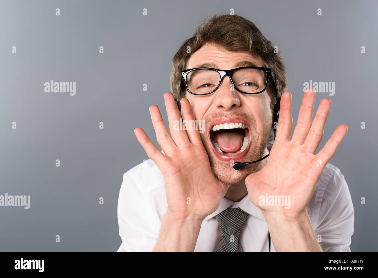 Angry call hi-res stock photography and images - Alamy