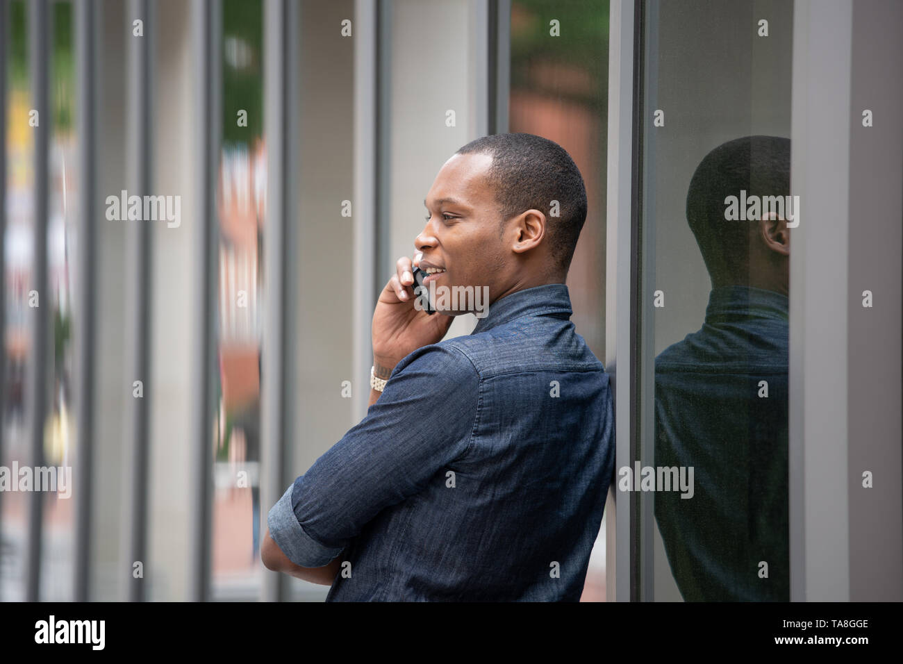 African American man in Philadelphia, 19 years old Stock Photo - Alamy