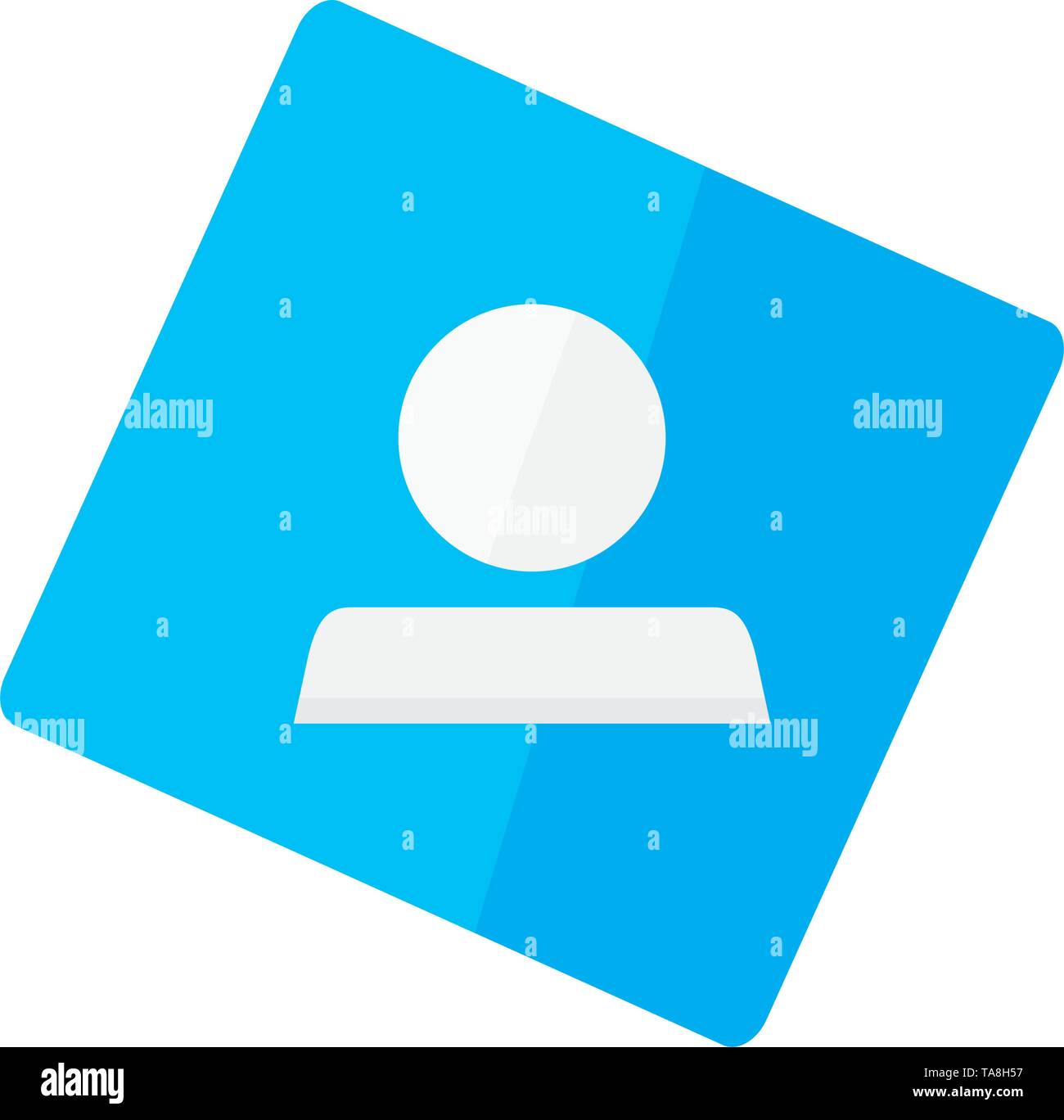 Isolated user avatar on a sticker Stock Vector Image & Art - Alamy
